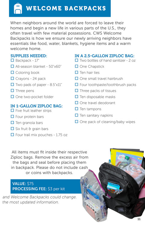 Church World Service - 2023 CWS Kits Booklet - Page 10-11