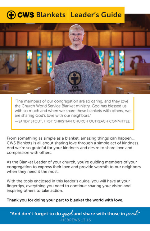 Church World Service - Blanket Leaders Guide 2024 - Page 1