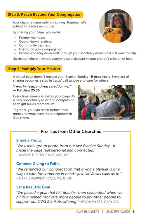 Church World Service - Blanket Leaders Guide 2025 - Page 1