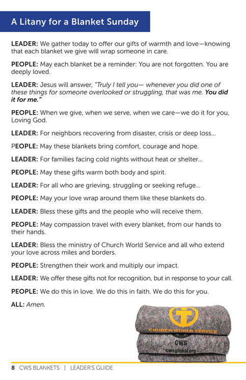 Church World Service - Blanket Leaders Guide 2025 - Page 6-7