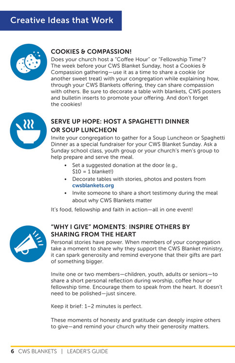 Church World Service - Blanket Leaders Guide 2025 - Page 6-7