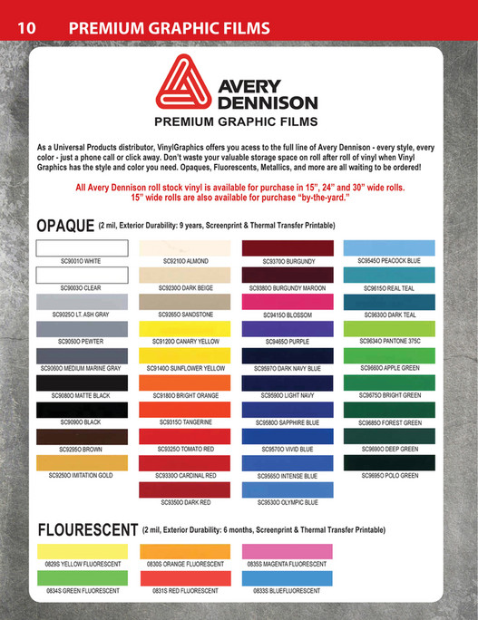 Vinyl Graphics - 2017 Vinyl Graphics Catalog - Page 10-11 - Created ...