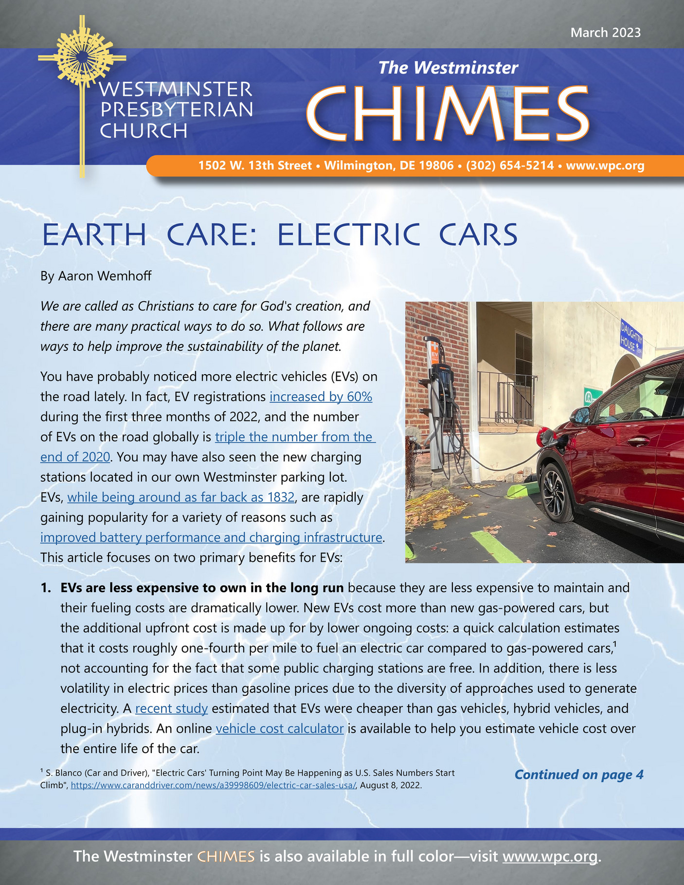 Westminster Presbyterian Church – Westminster Chimes – March 2023 - Page 1 - Created with ...