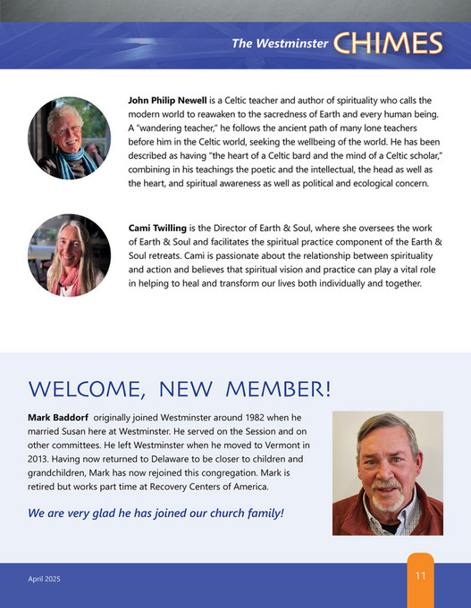 Westminster Presbyterian Church – Westminster Chimes – April 2025 - Page 10-11 - Created with ...