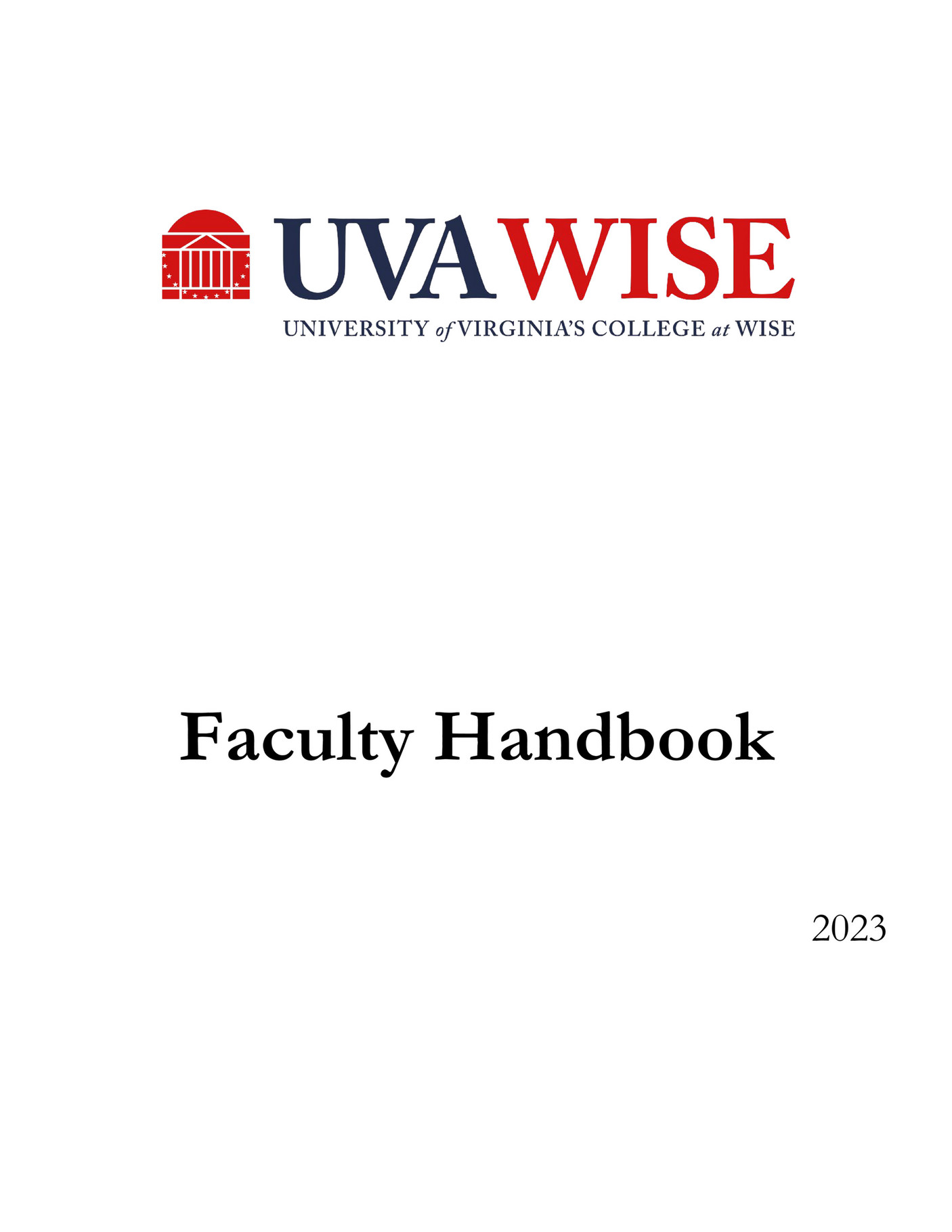 University of Virginia's College at Wise - Faculty Handbook - Page 1