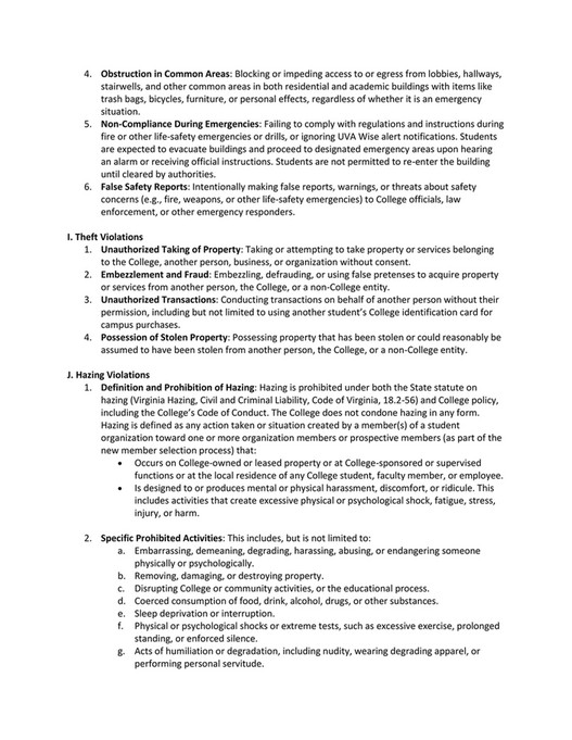 University of Virginia's College at Wise - Student Conduct System ...