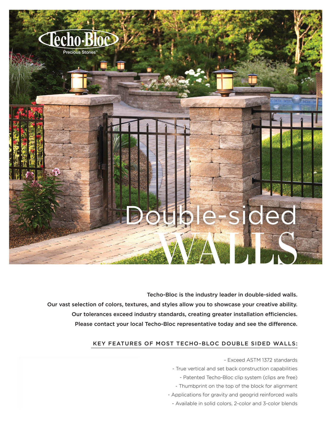 Techo-Bloc Inc. - Double Sided Walls 2017 - Page 1