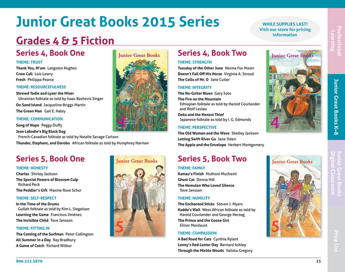 Great Books Foundation - Junior Great Books K–8 Catalog 2025-26 - Page ...