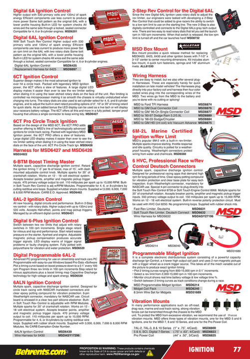 Behrent's Performance Warehouse Master Parts Catalog 2024 - Page 76-77