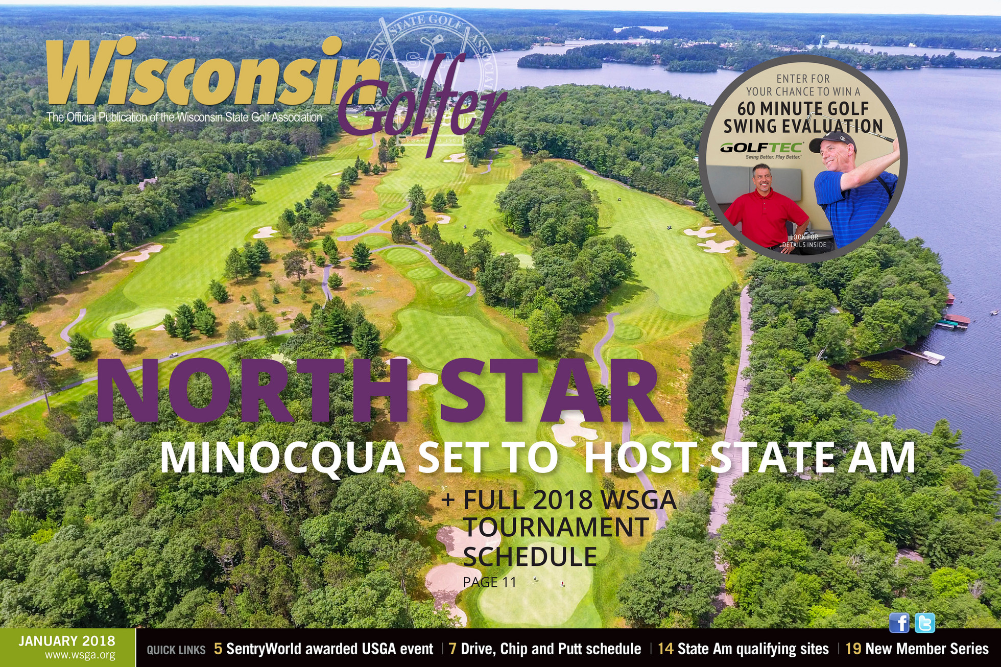 Wisconsin State Golf Association - Wisconsin Golfer - January 2018 - Page 1