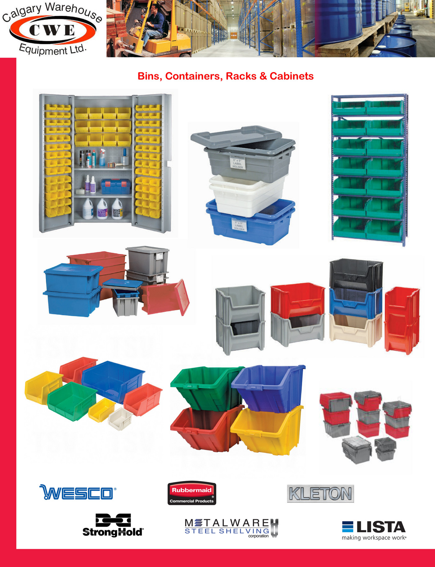 Calgary Warehouse Equipment - CWE Bins, Containers, Racks & Cabinets ...