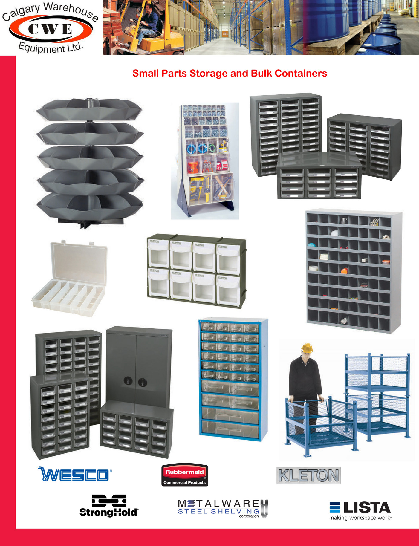 Calgary Warehouse Equipment - CWE Small Parts Storage & Bulk Containers ...