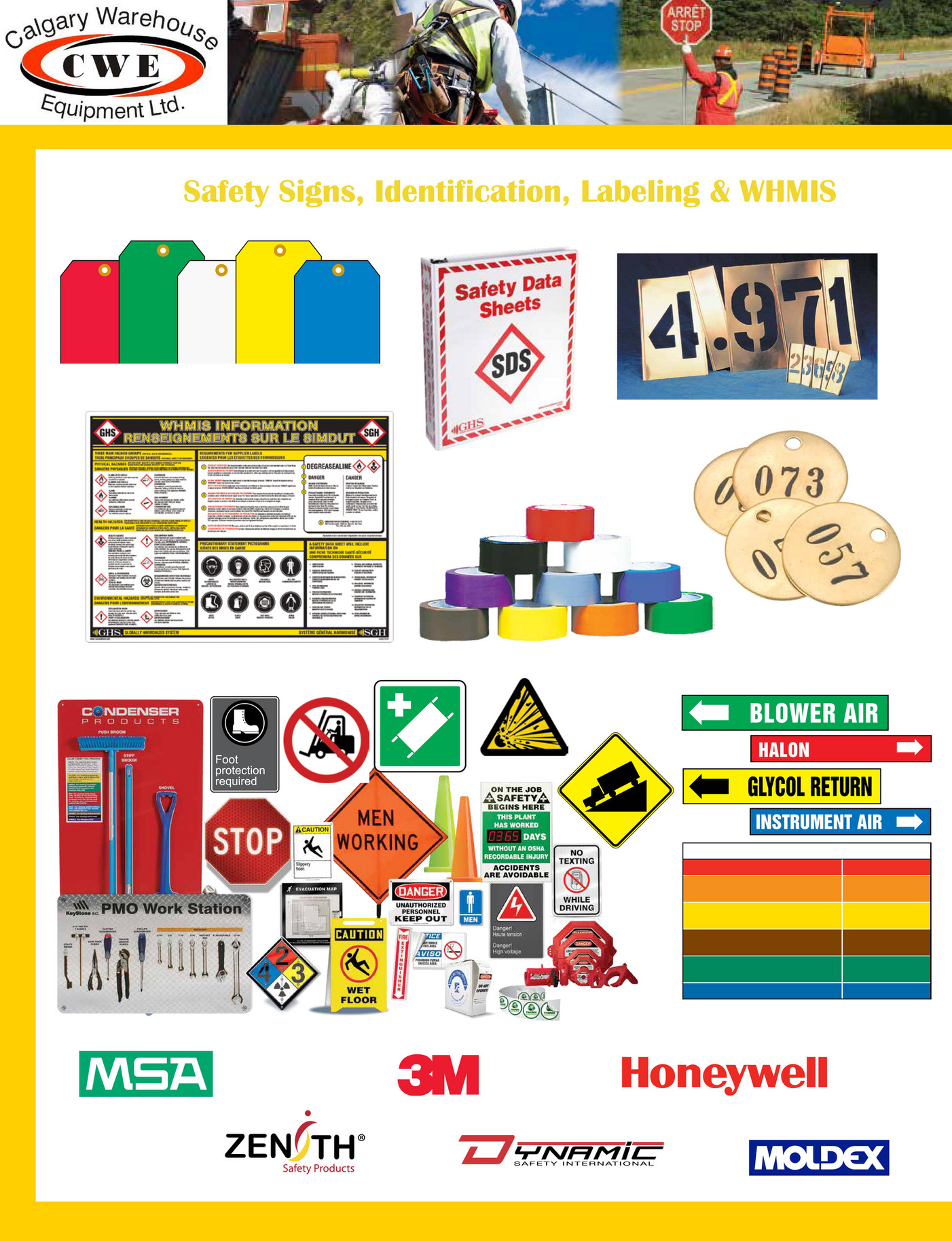 Calgary Warehouse Equipment - CWE Safety Signs, Identification ...