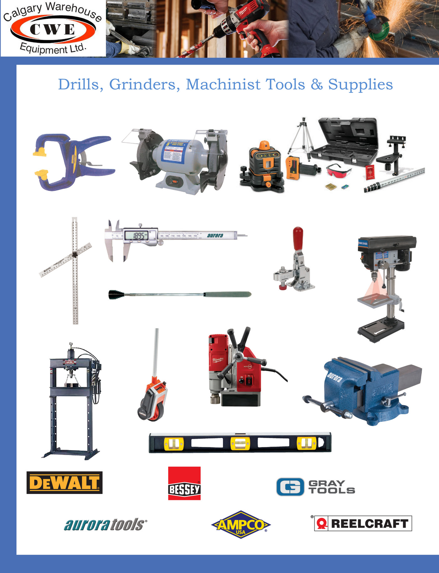 Calgary Warehouse Equipment - Drills, Grinders, Machinist Tools ...