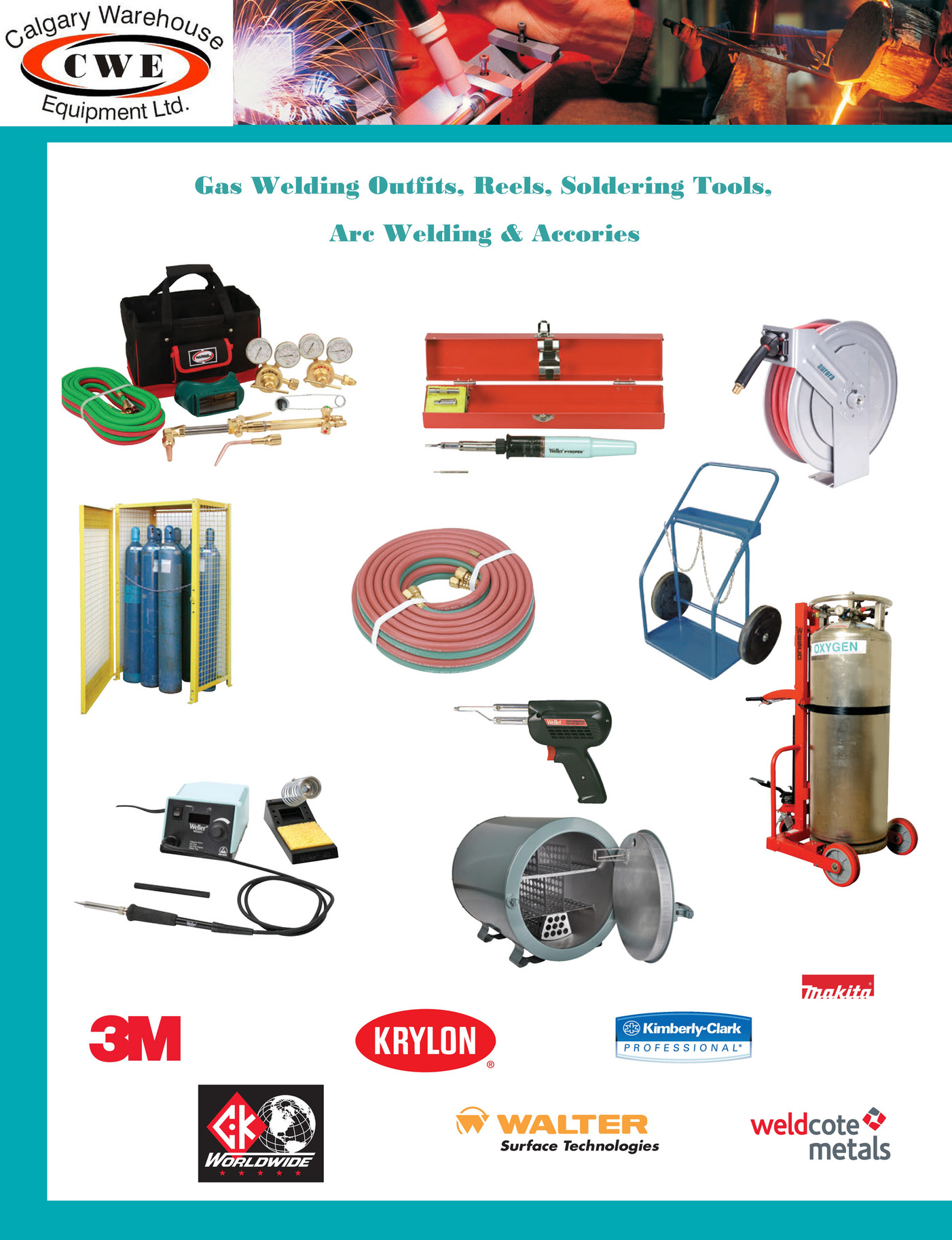 Calgary Warehouse Equipment Gas Welding Outfits Reels Soldering Arc