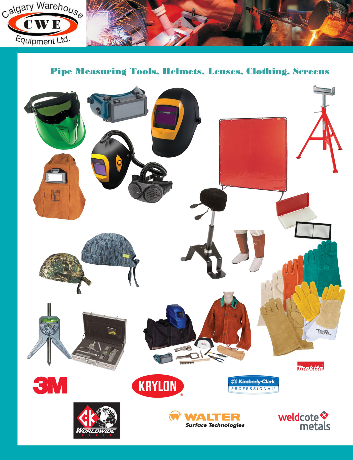 Calgary Warehouse Equipment - Pipe Measuring Tools, Helmets, lenses ...