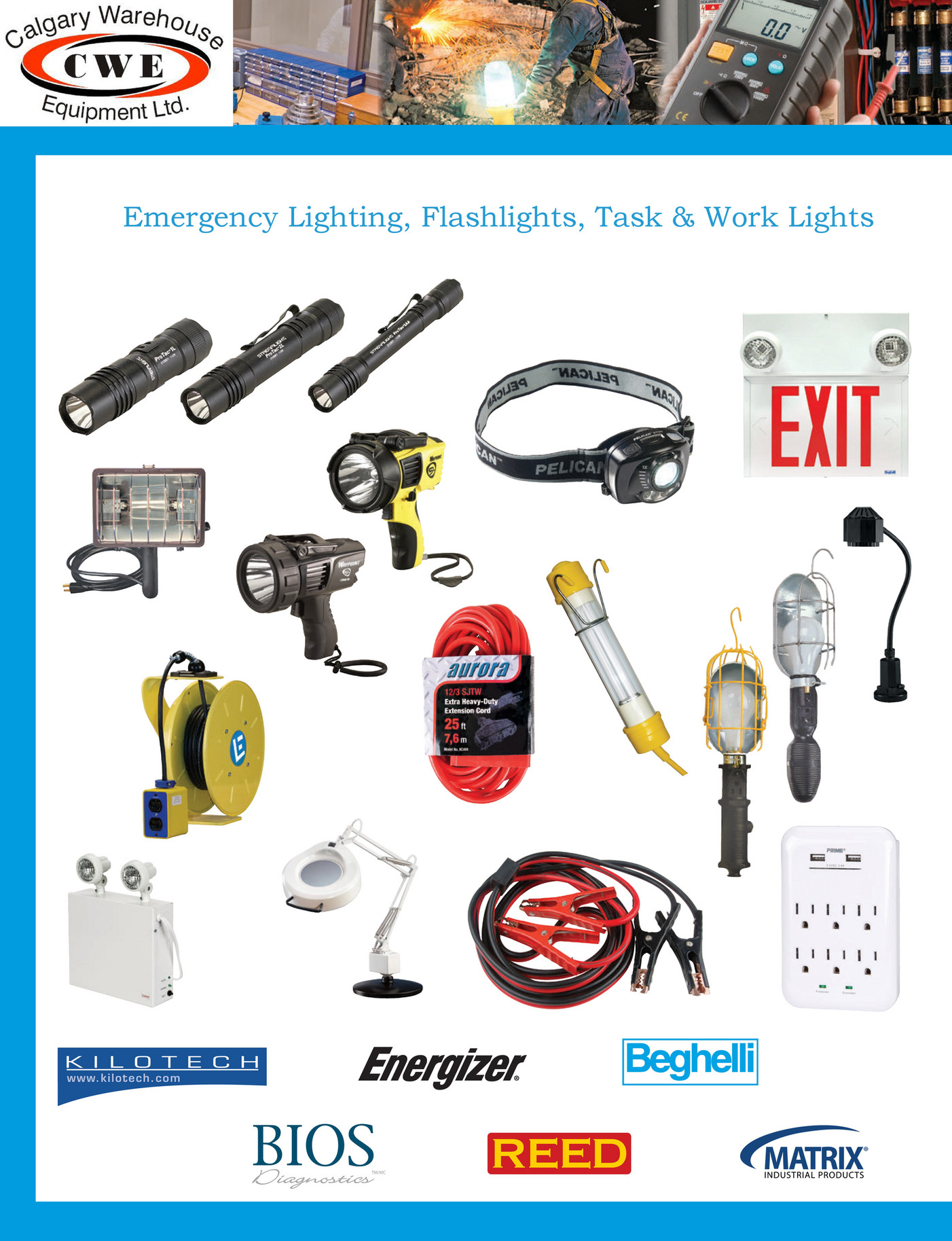 Calgary Warehouse Equipment - Emergency Lighting, Flashlights, Task ...