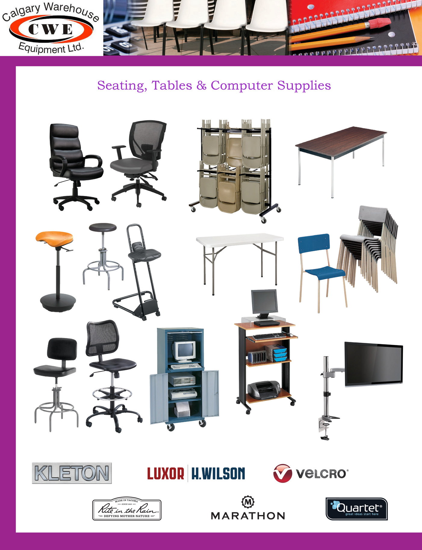 Calgary Warehouse Equipment - Seating, Tables & Computer Supplies ...
