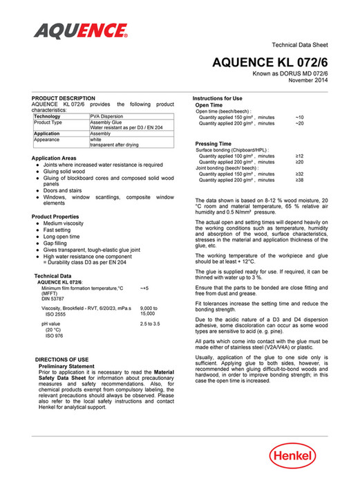 STUDIO DRVODOM - HENKEL AQUENCE KL 072-6 - Stranica 1 - Kreirano pomoću ...