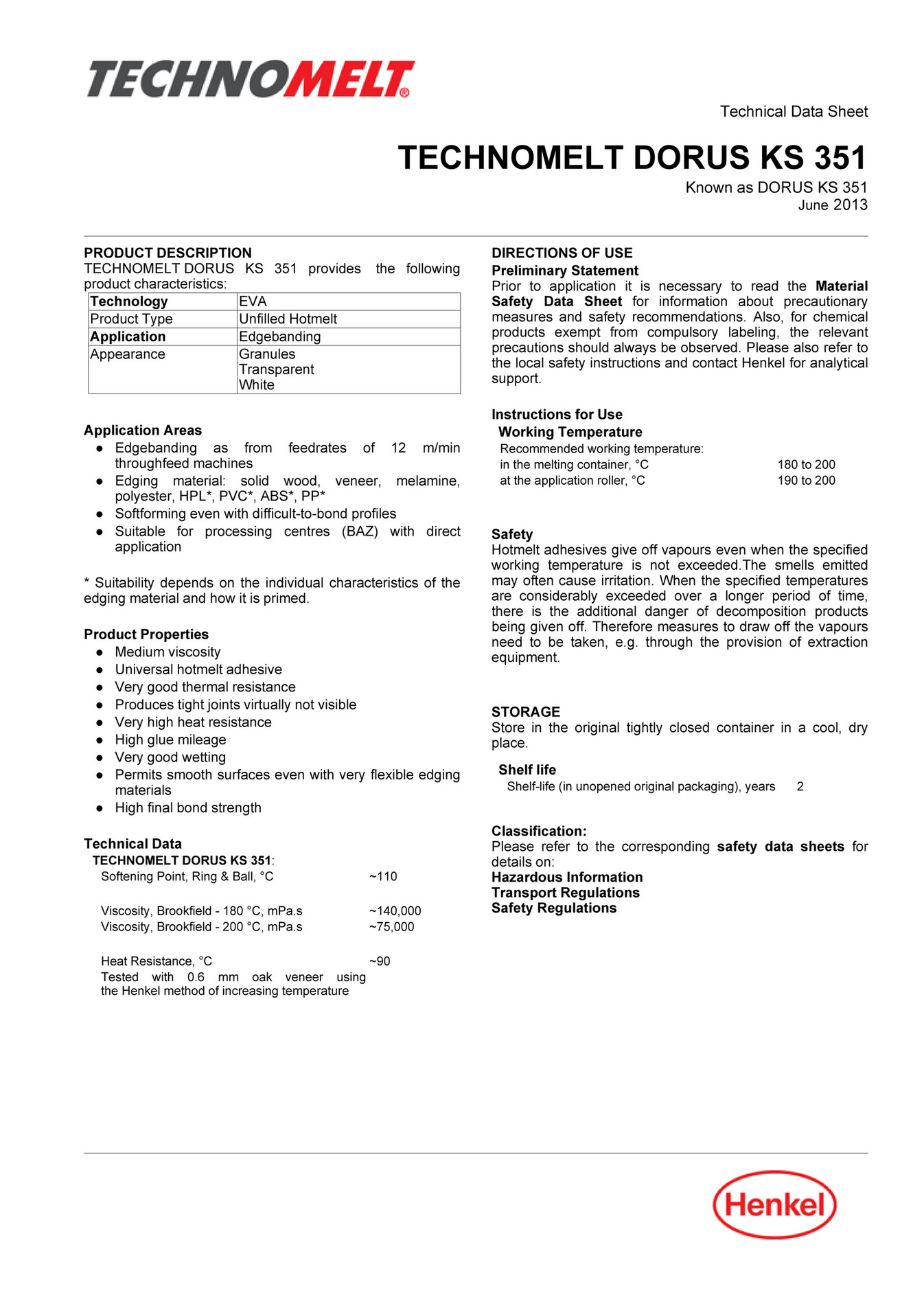 STUDIO DRVODOM - HENKEL TECHNOMELT KS 351 - Stranica 1 - Kreirano ...