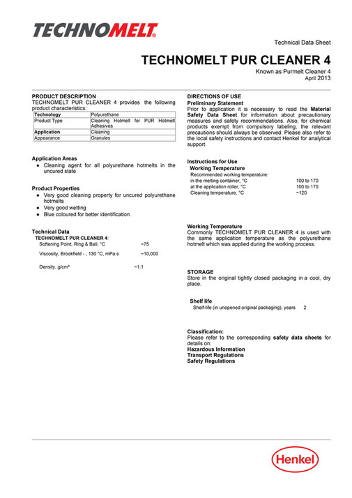 STUDIO DRVODOM - HENKEL TECHNOMELT PUR CLEANER 4 - Stranica 1 ...