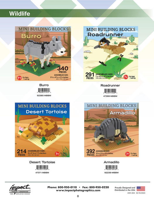Philip David Company - Impact-Photographics-Building-Mini-Blocks-Catalog-2023 - Page 8-9