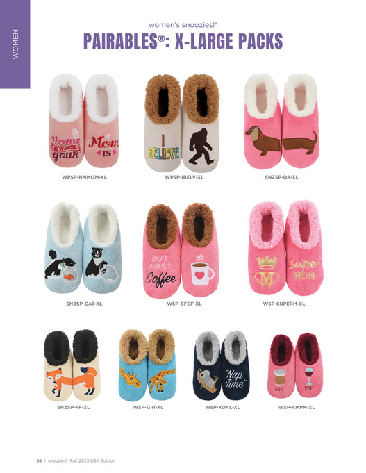 Philip David Company - Snoozies 2023 Fall Catalog - Page 58-59 Philip David Company - Snoozies 2023 Fall Catalog - Page 58-59
