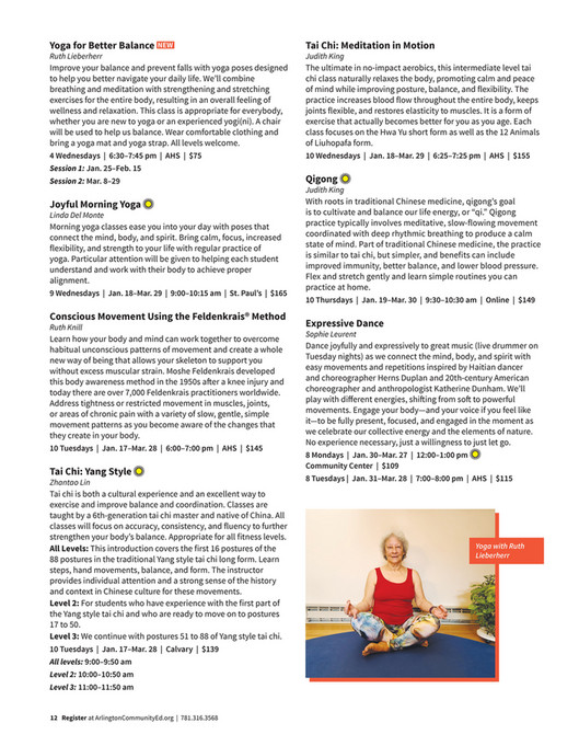 Arlington Community Education Winter 2023 Catalog - Page 14-15 Arlington Community Education Winter 2023 Catalog - Page 14-15