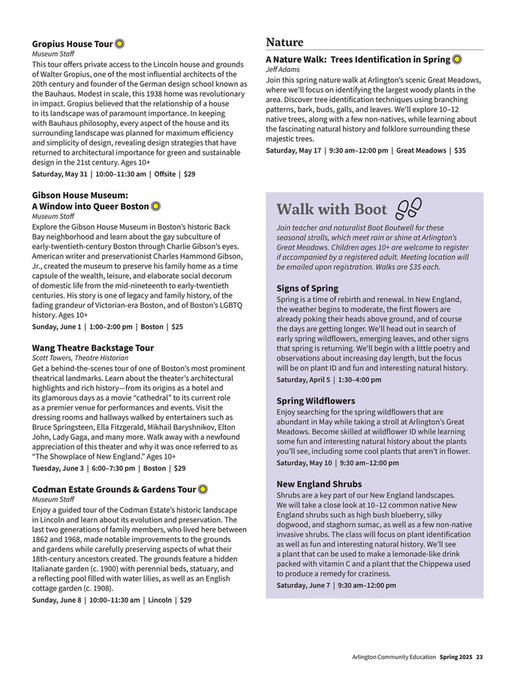 Arlington Community Education Spring 2025 Catalog - Page 26-27