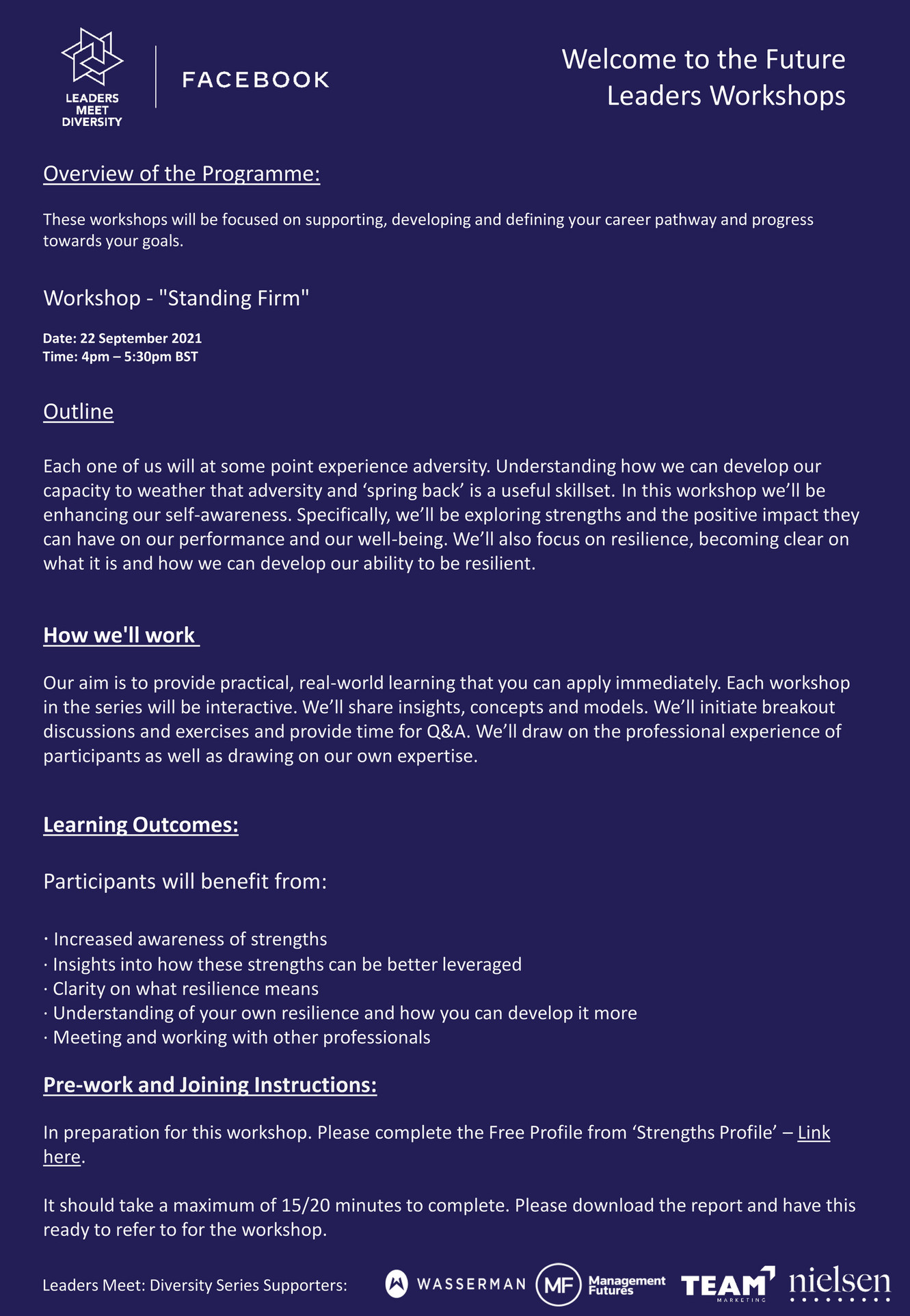 Leaders - Future Leaders Workshops - ‘Standing Firm’ (One-pager) - Page 1