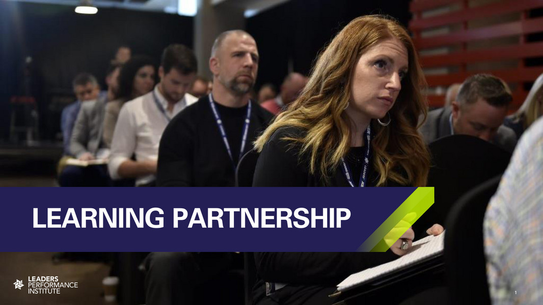 Leaders - Learning Partnership Overview with Testimonials - Page 1