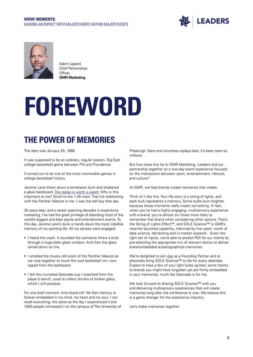 Leaders - Leaders Report - Wow Moments: Making an Impact with Major ...
