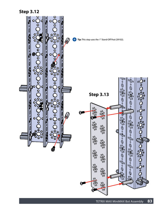 Pitsco Education - TETRIX MAX R/C Builder's Guide - Page 84-85