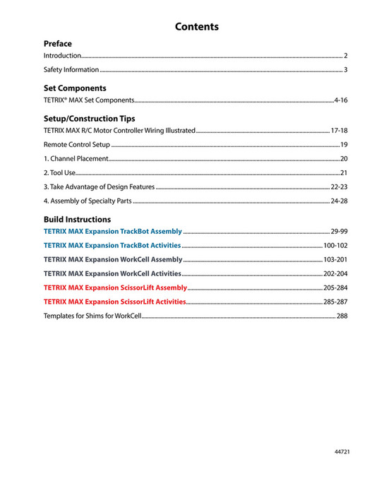 Pitsco Education - TETRIX MAX Expansion Set Builder's Guide - Page 2-3