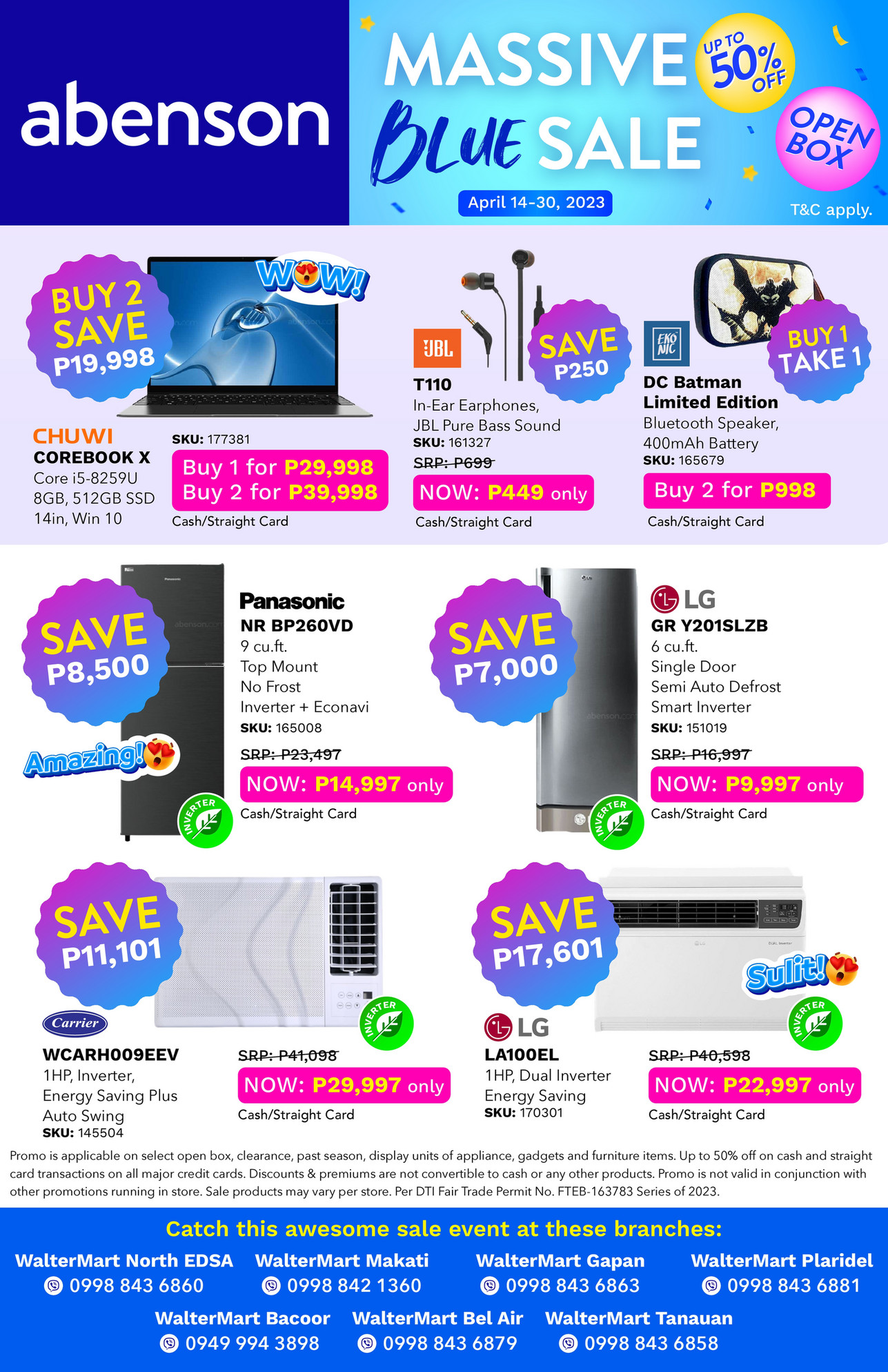 Abenson - Abenson Massive Blue Sale - Page 1