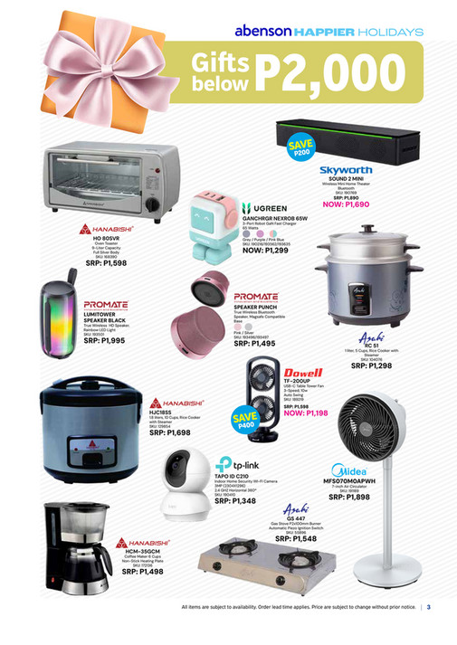 Abenson - Abenson Happier Holidays Catalogue 2024 - Page 2-3