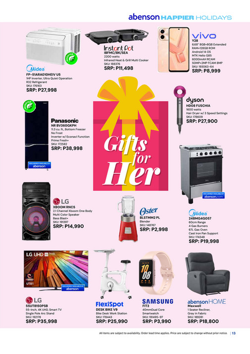 Abenson - Abenson Happier Holidays Catalogue 2024 - Page 12-13