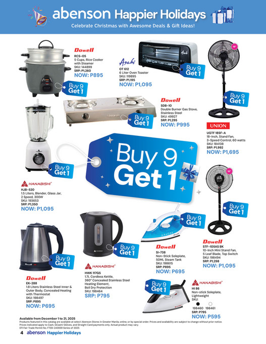 Abenson - Abenson Happier Holidays Catalogue 2025 - Page 4-5