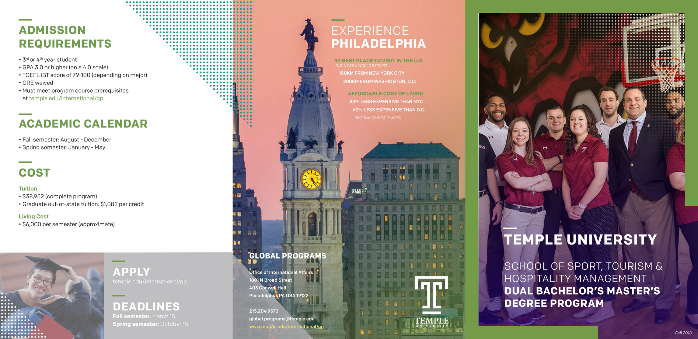 Temple University - _STHM_Brochure_Date_v2 - Page 1