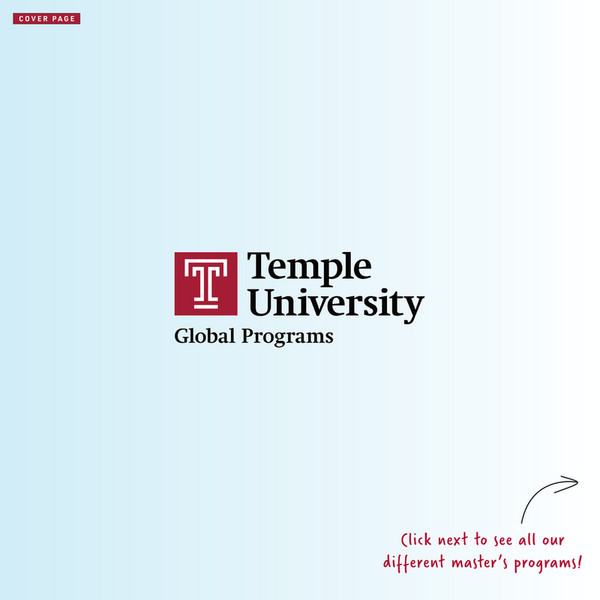 Temple University | Dual Bachelor’s Master’s Degree Program - Page 11