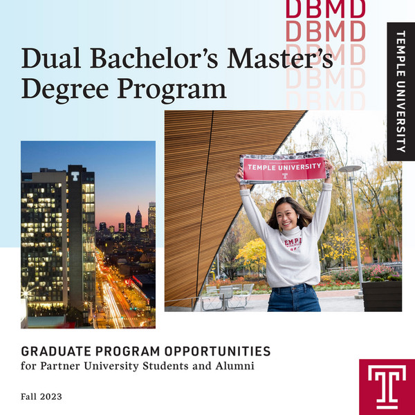 Temple University | Dual Bachelor’s Master’s Degree Program - Page 1