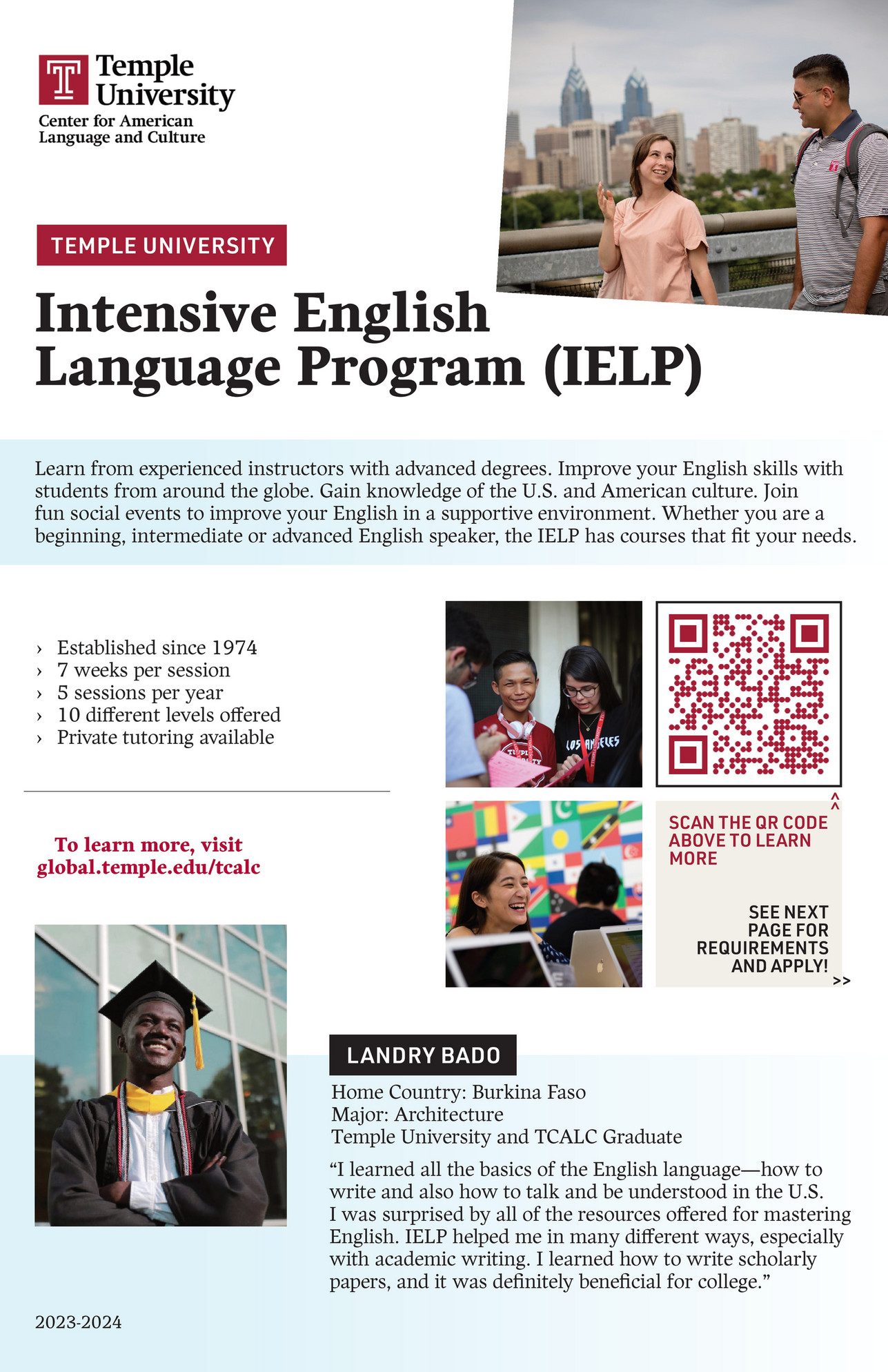Temple University - Intensive English Language Program (IELP) - Page 1