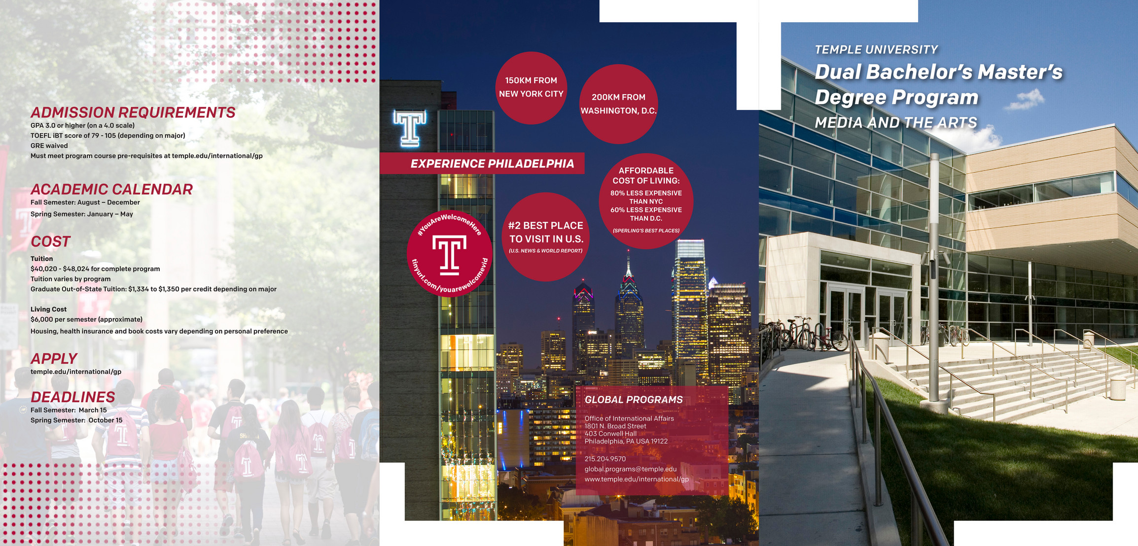 Temple University - DBMD Brochure 2017, Media Studies and Production ...