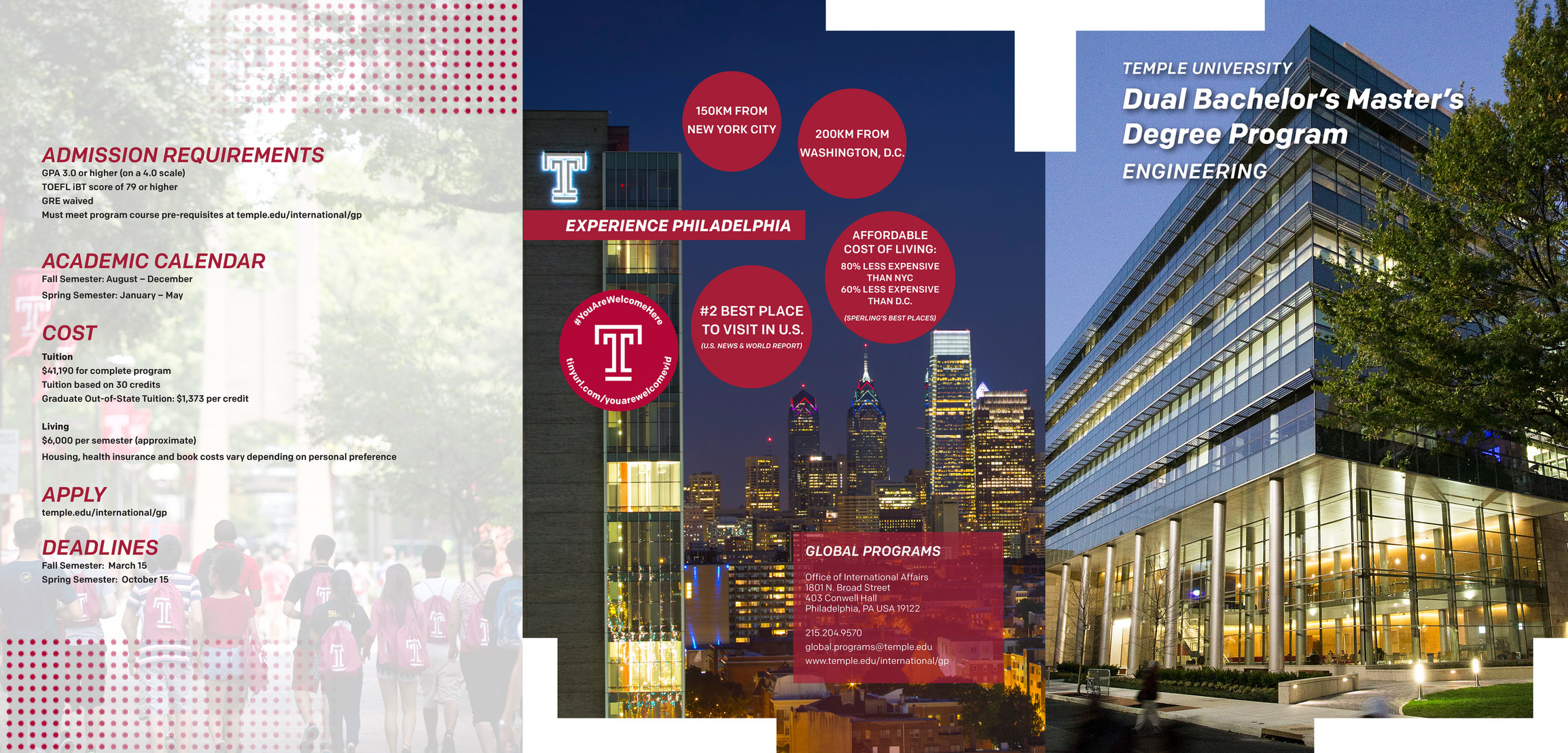 Temple University - DBMD Brochure 2017, Engineering - Page 1