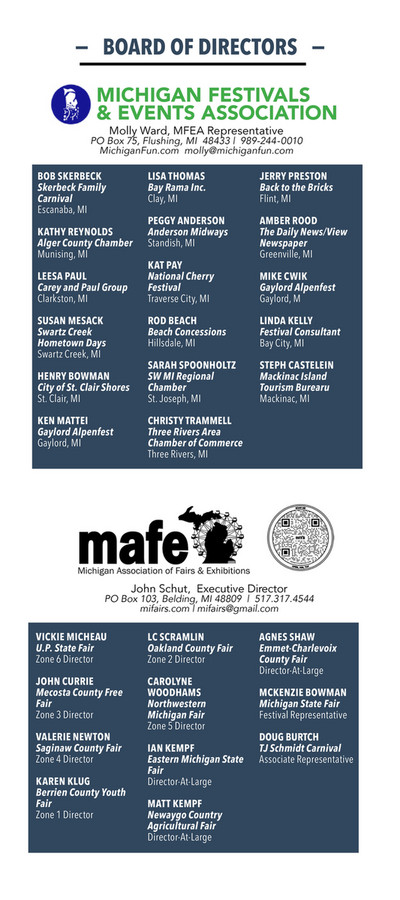 Michigan Festivals - 2025 MFEA MAFE - Page 4-5