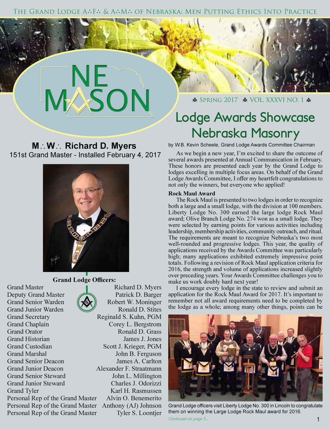 Nebraska Mason - Nebraska Mason - March 2017 - Page 1 - Created with ...