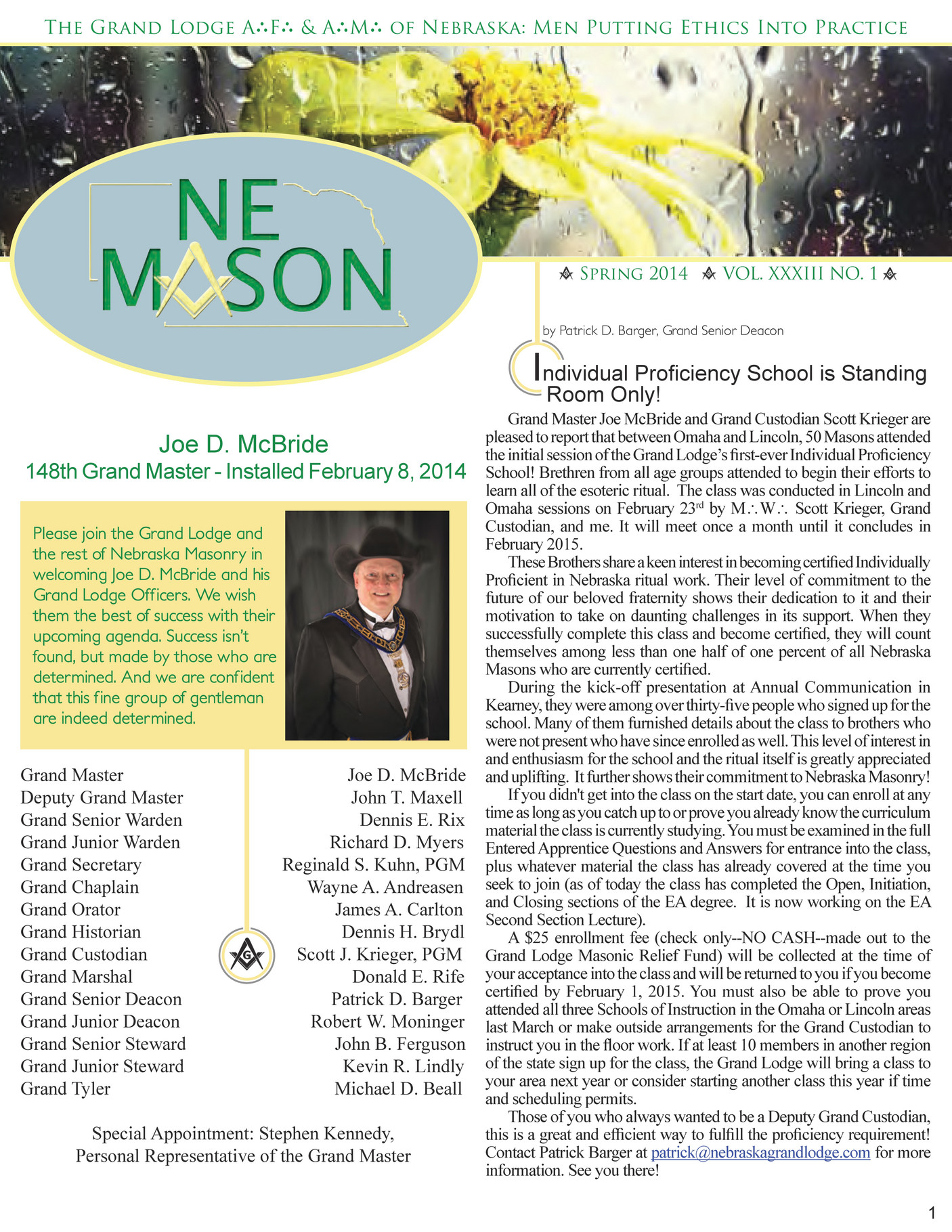 Nebraska Mason - Nebraska Mason - March 2014 - Page 1 - Created with ...