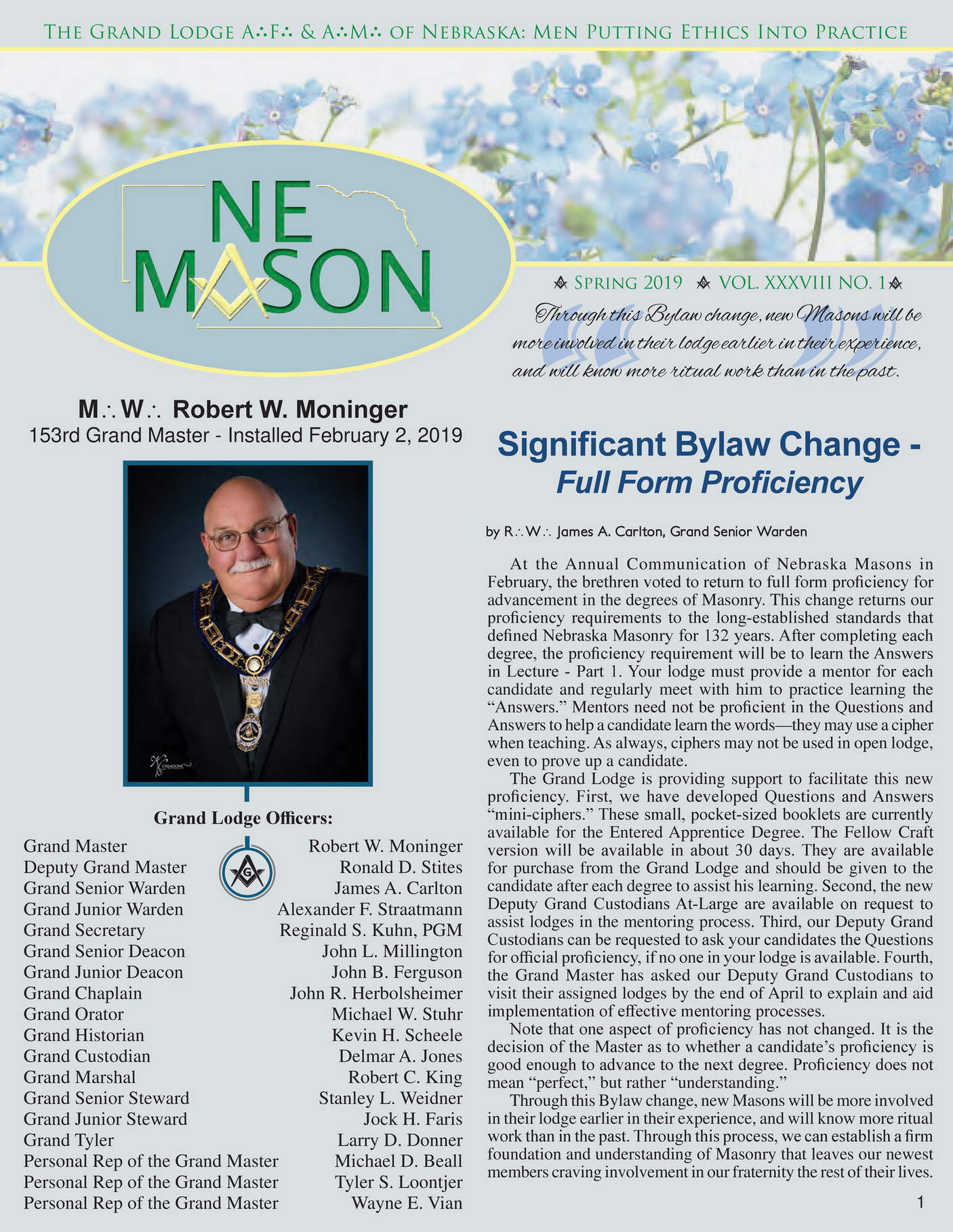 Nebraska Mason - Nebraska Mason - March 2019 - Page 1 - Created with ...