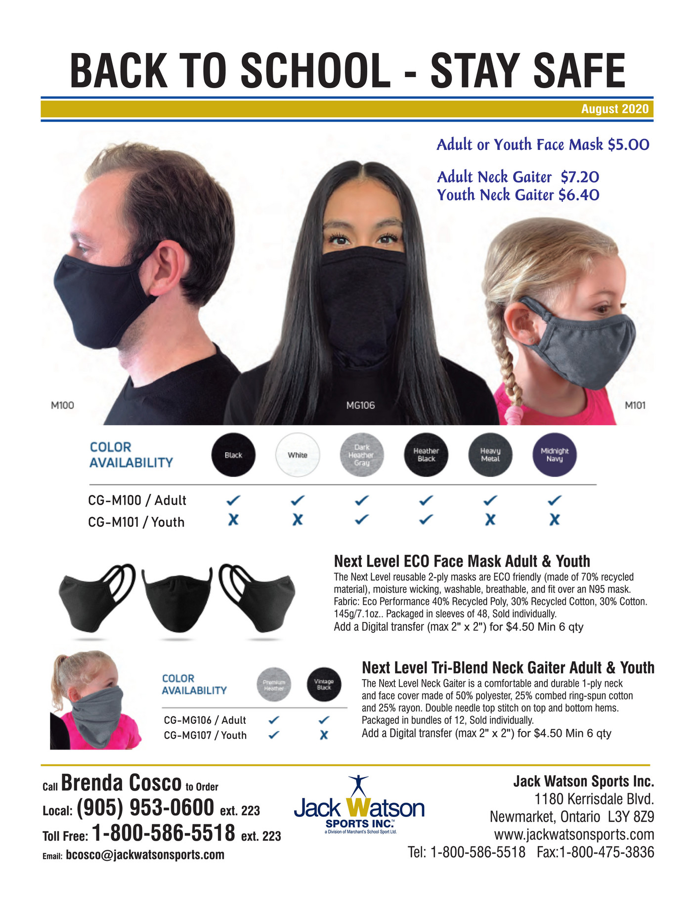 My publications - Next Level Face Mask & Gaiter 2020 BC - Page 1