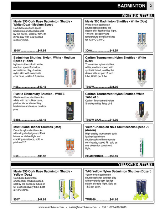 My publications - Badminton Catalogue 26 - Page 1